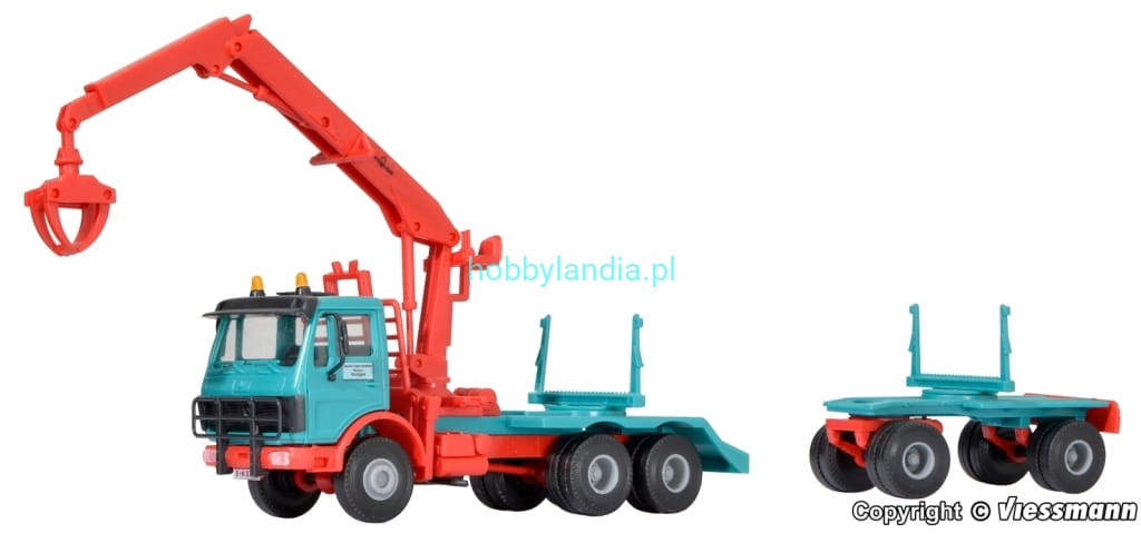 Mercedes-Benz 2226-2636 H0-1:87 z przyczepą do dłużyc, Kibri 12201, NA ...
