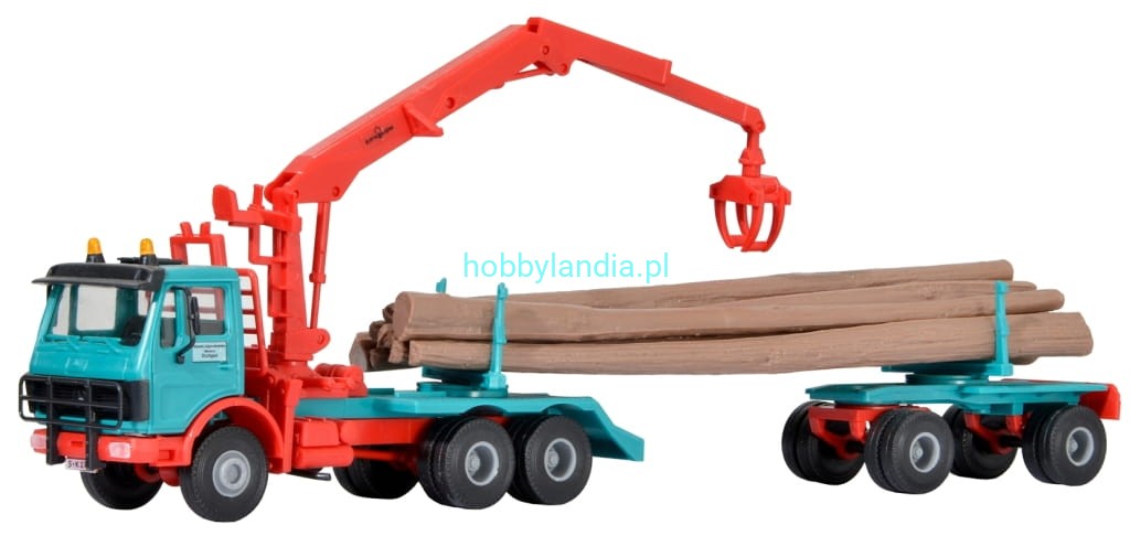 Mercedes-Benz 2226-2636 H0-1:87 z przyczepą do dłużyc, Kibri 12201, NA ...